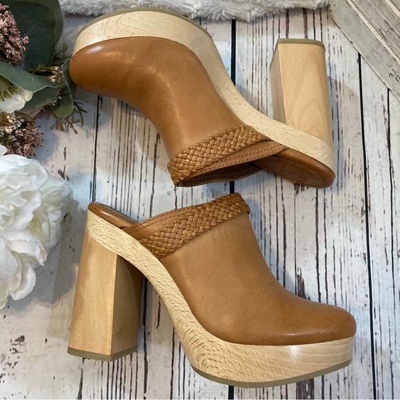 Frye | Shoes | Frye Wooden Block Heel Clogs Mules | Poshmark